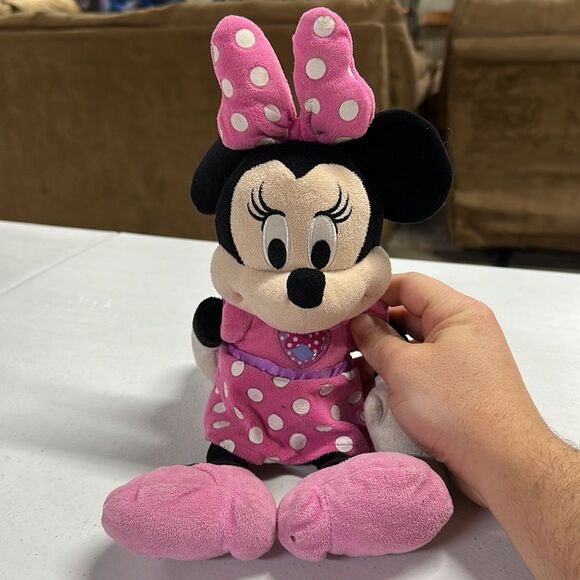 Disney | Toys | Disney 4 Authentic Pink Minnie Mouse Plush Toy | Poshmark